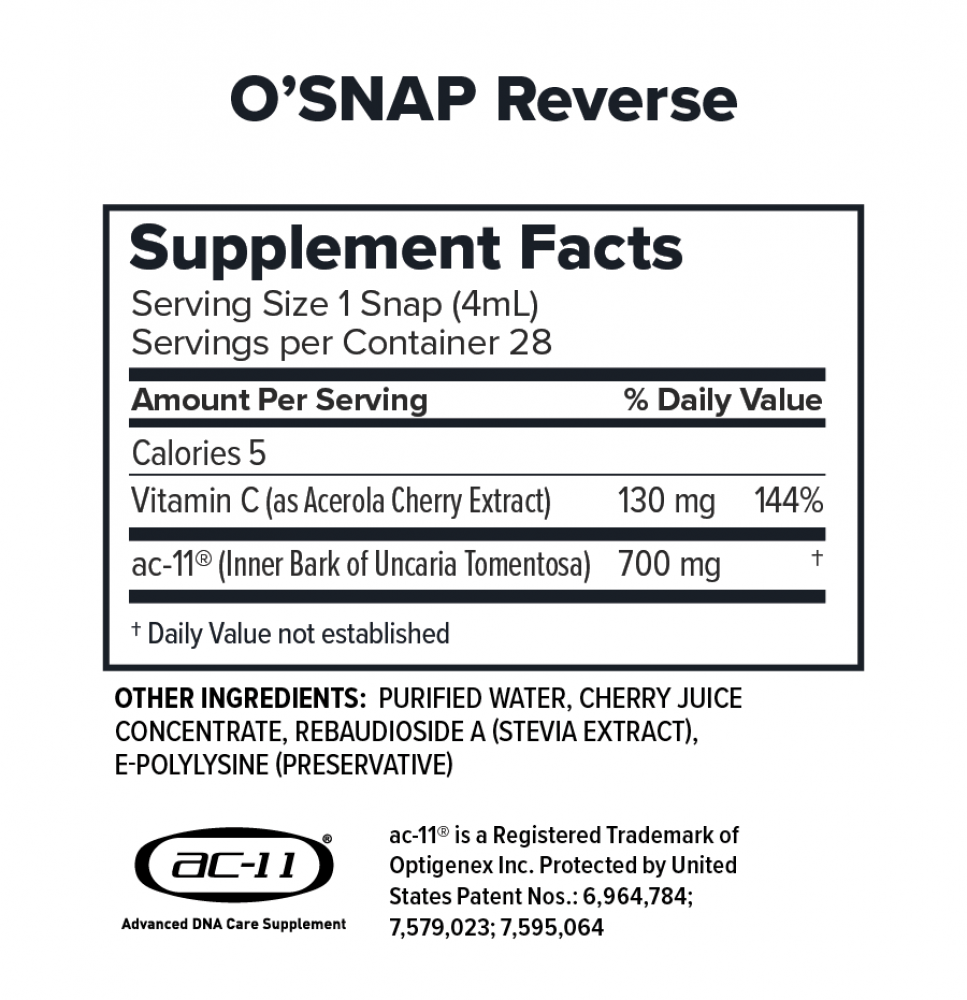 REVERSE IN A SNAP (One Months Supply) – O'snap Active Lifestyle